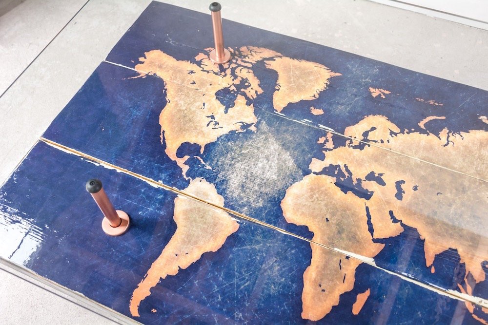 World Map Coffee Table from Cappa E Spada, 2015 for sale at Pamono