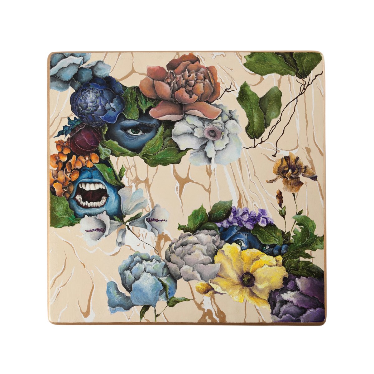 Model 1 Funeral, 2 Faces Hand-Painted Coffee Table by Atelier MIRU for ...