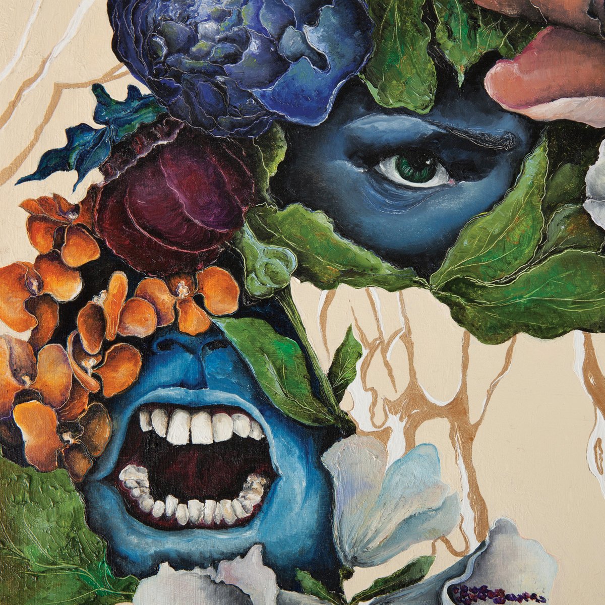 Model 1 Funeral, 2 Faces Hand-Painted Coffee Table by Atelier MIRU for ...