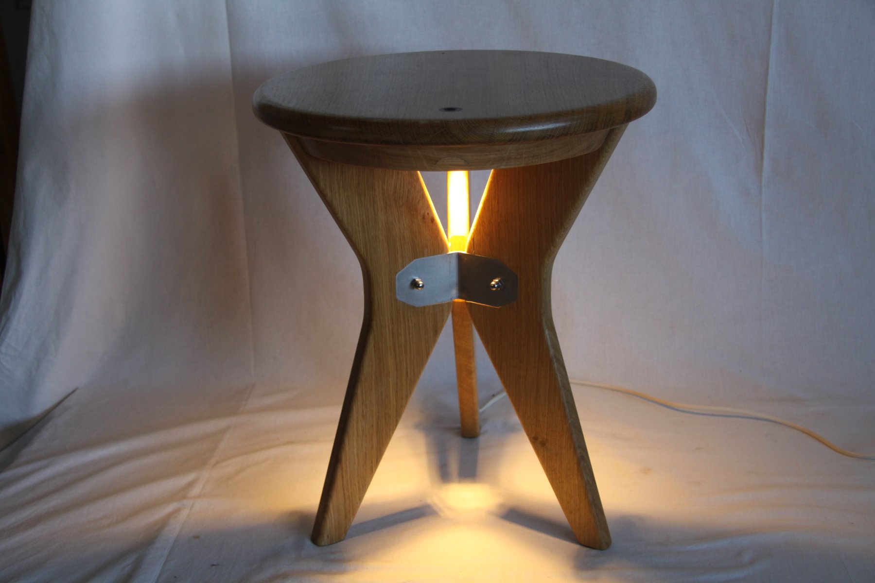 Table de Chevet ou Tabouret Tab'Led° par Alan Surzur pour Kerko en ...