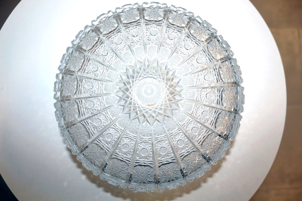 Antique Polished Lead Crystal Bowl for sale at Pamono