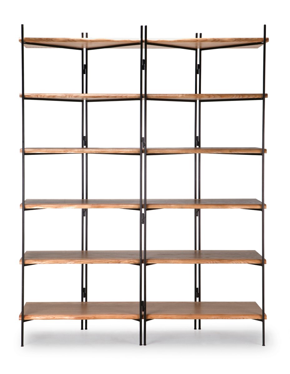 Regalsystem aus Metall & Holz von Francomario, 2018 bei Pamono kaufen