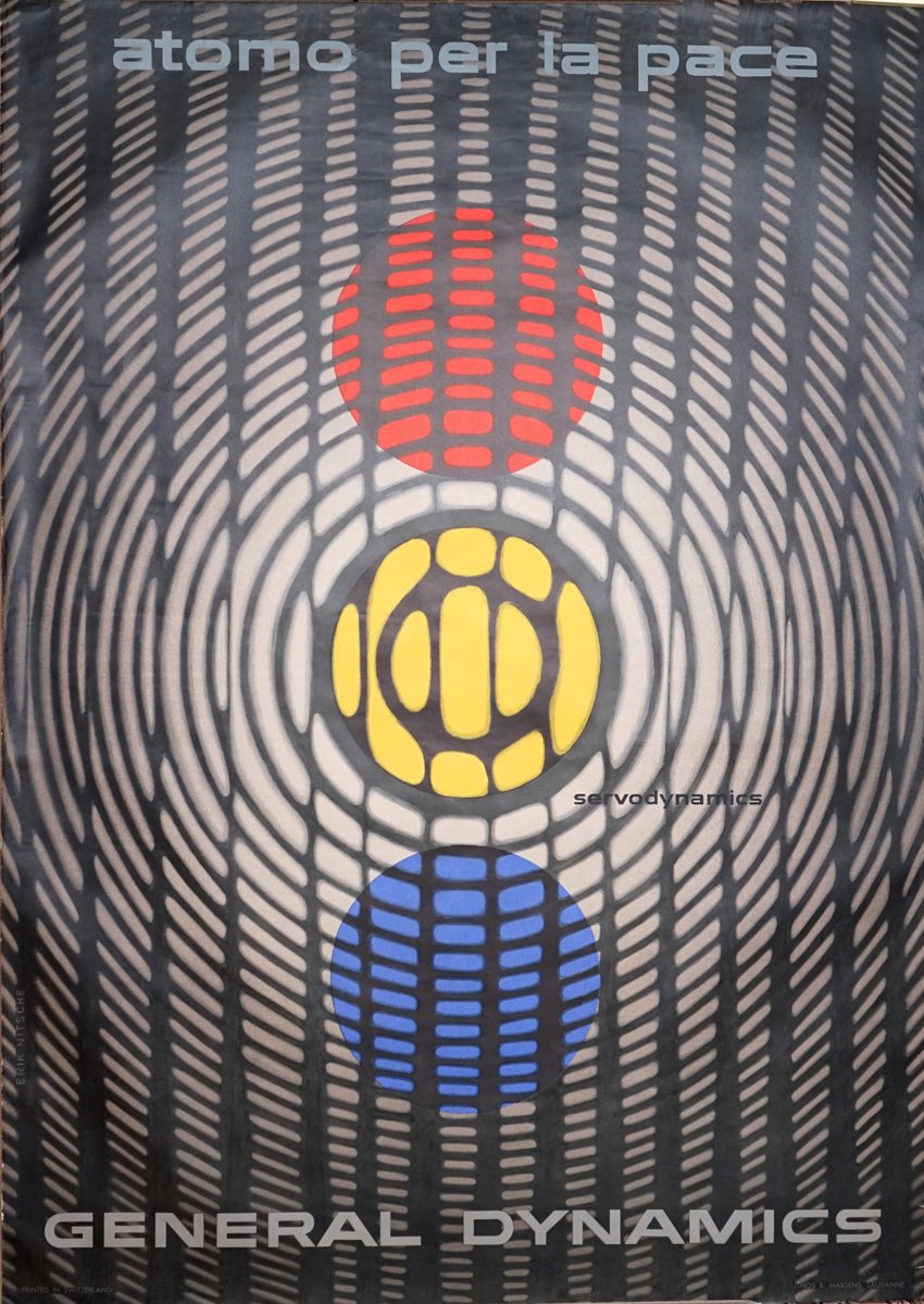 Atomp per la pace Poster von Erik Nitsche für General Dynamics, 1955 ...