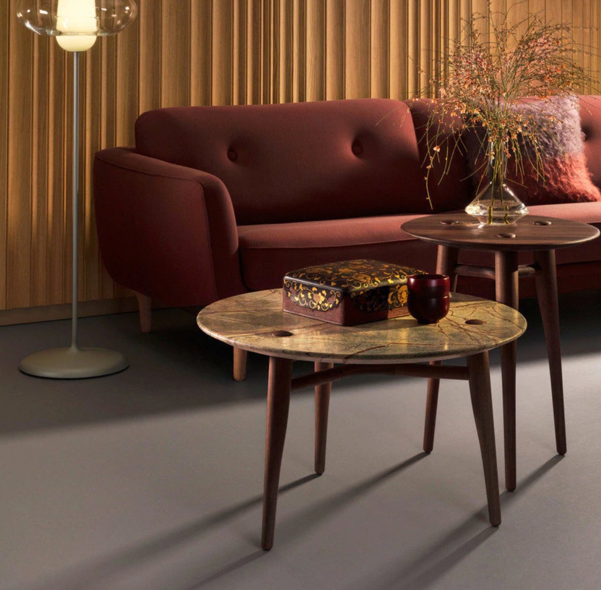 Chilgrove Round 50 Walnut Coffee Table by Sjoerd Vroonland for Revised ...