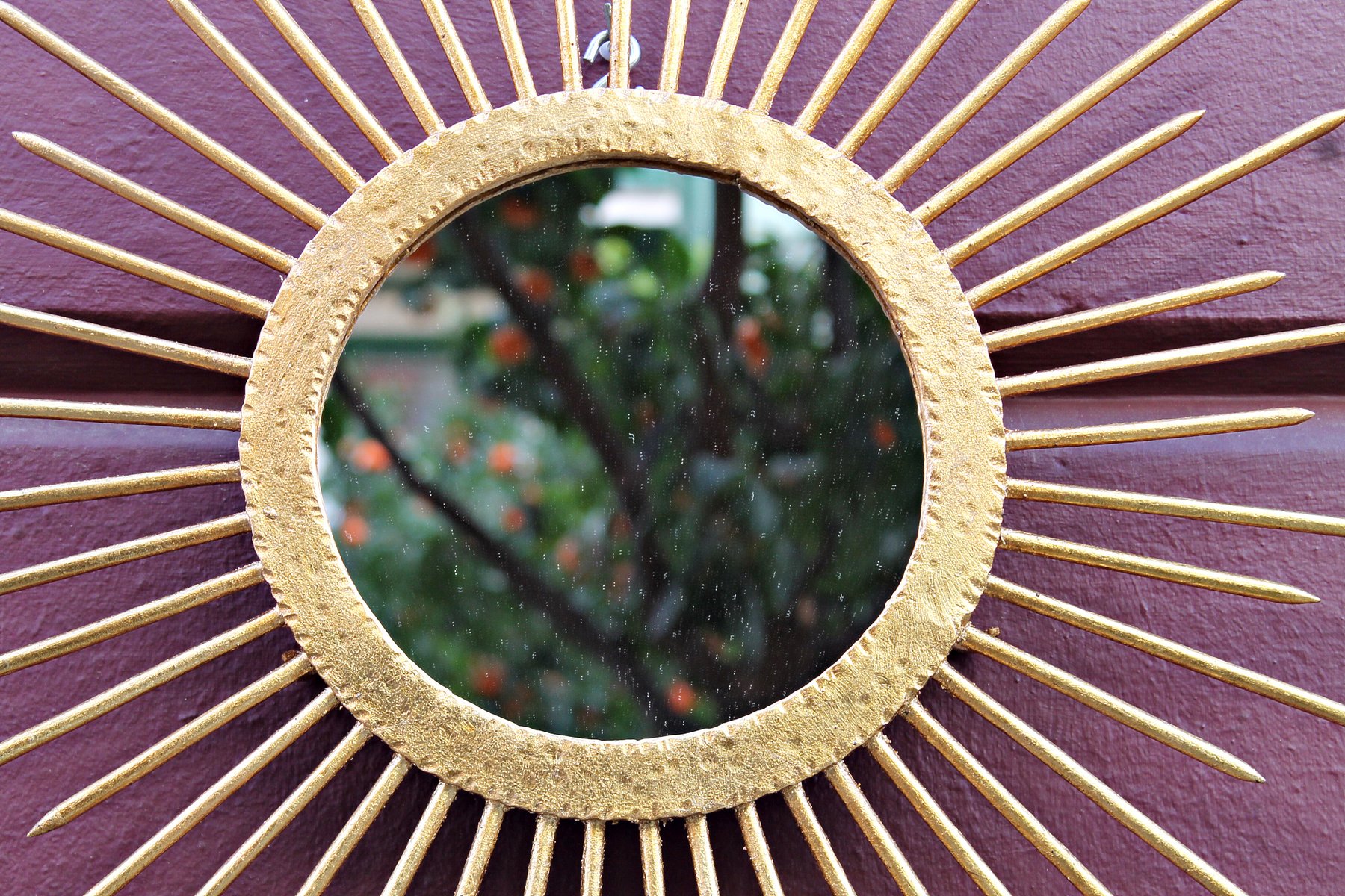 Mid-Century Sun Mirror for sale at Pamono