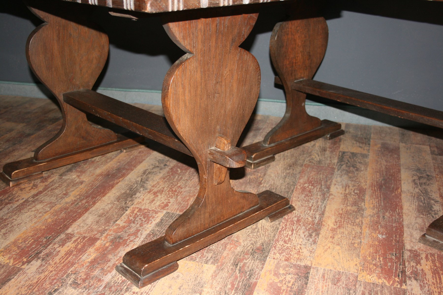 Small Antique Swiss Oak Monastery Tables, Set of 2 for sale at Pamono