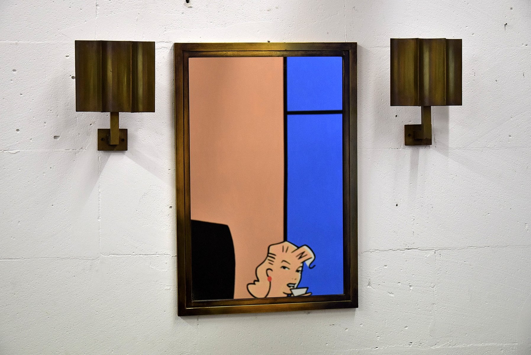Hollywood Regency Hallway Set, 1970s, Set of 4 for sale at Pamono