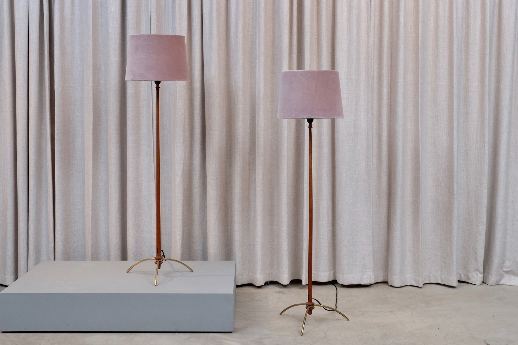 Model G-45 Floor Lamps by Hans-Agne Jakobsson, 1960s, Set of 2 for sale ...