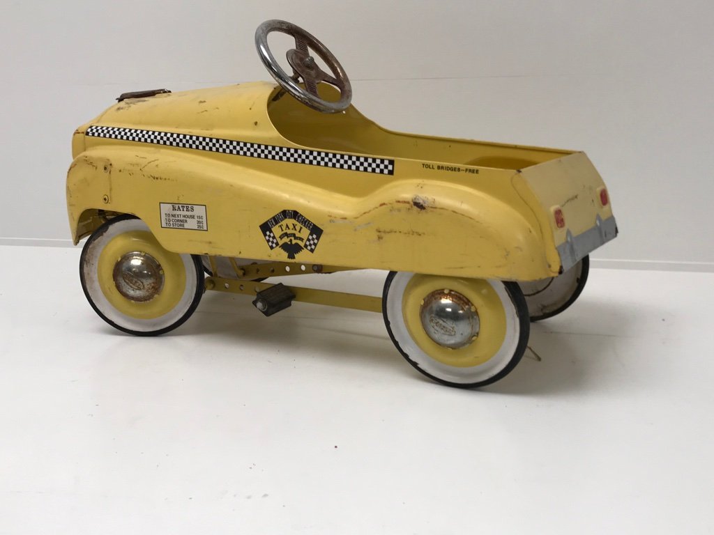 Children's Yellow Taxicab Pedal Car, 1960s for sale at Pamono