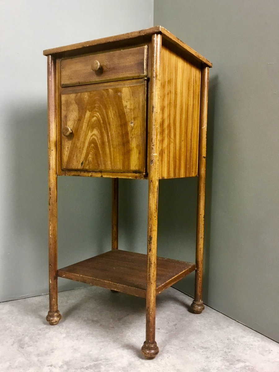 Vintage Industrial Metal Night Stand for sale at Pamono