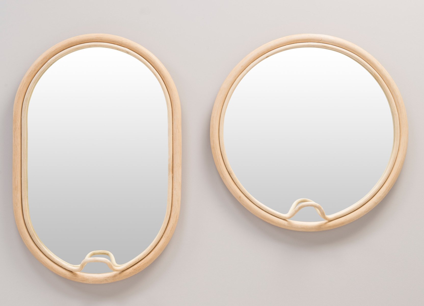 Lasso Round Rattan Mirror by AC/AL Studio for ORCHID EDITION for sale ...
