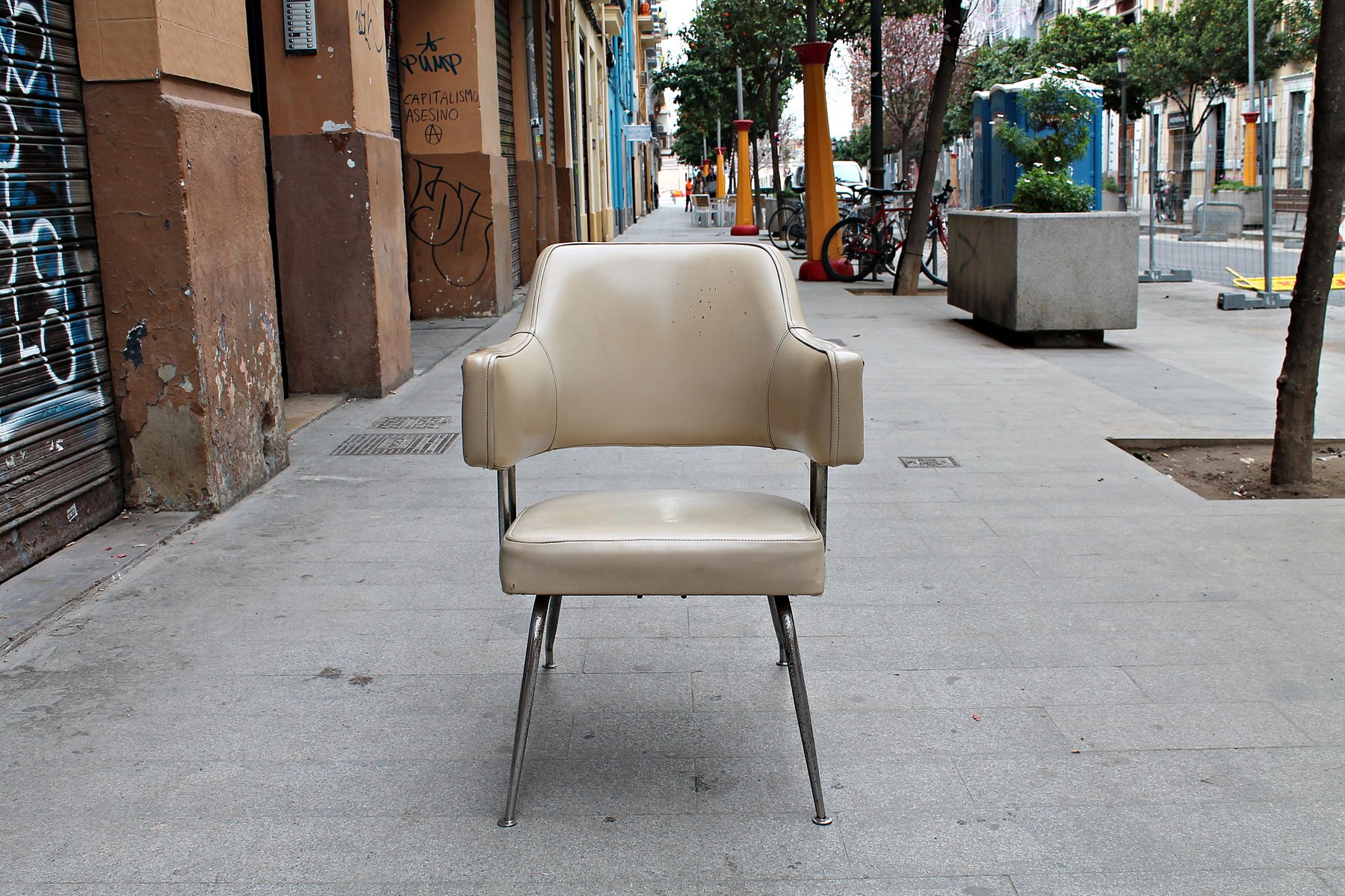 Vintage Armchair by Henry Colomer, 1960s for sale at Pamono