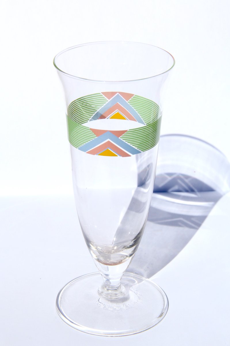 Bicchieri geometrici di Cerve, Italia, anni '80, set di 7 in vendita su ...