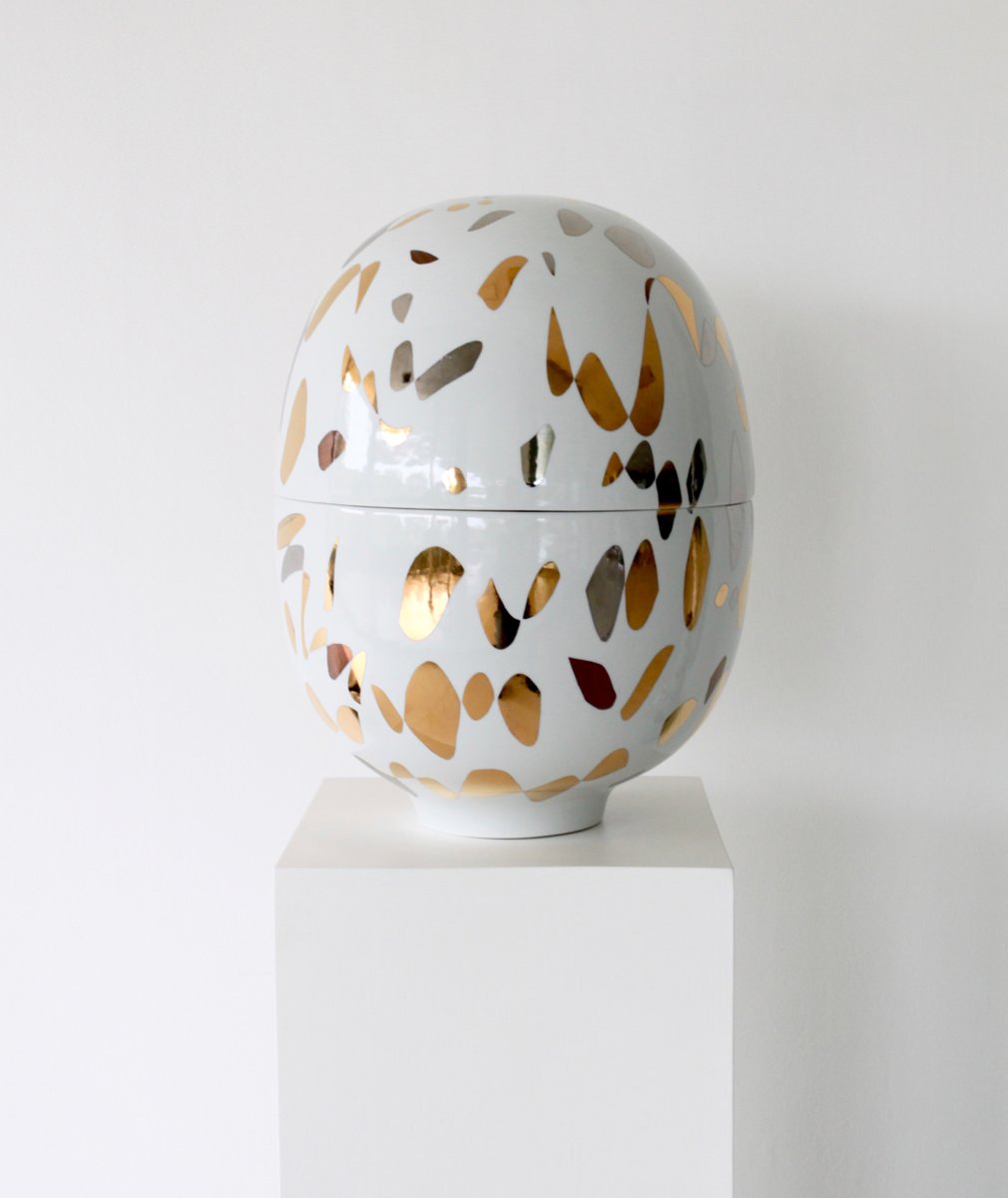 Large Infinity Porcelain Vase by Mari JJ Design for sale at Pamono