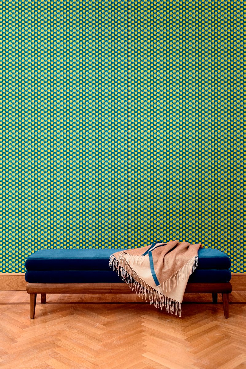 Geometrische 4 Wandverkleidung aus Stoff von Chiara Mennini für ...