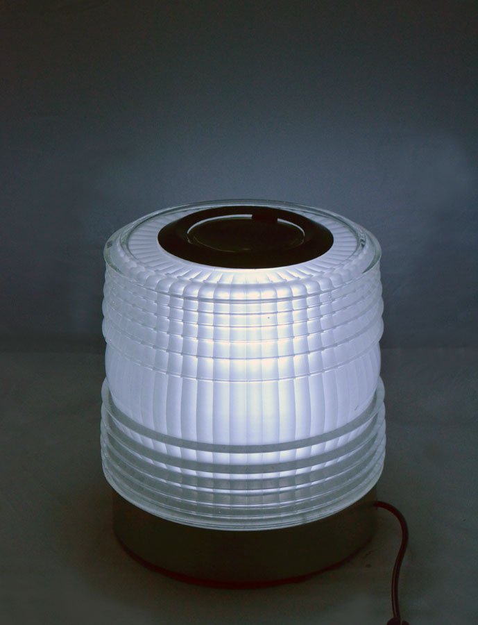 Fresnel Glass Table Lamp, 1970s for sale at Pamono