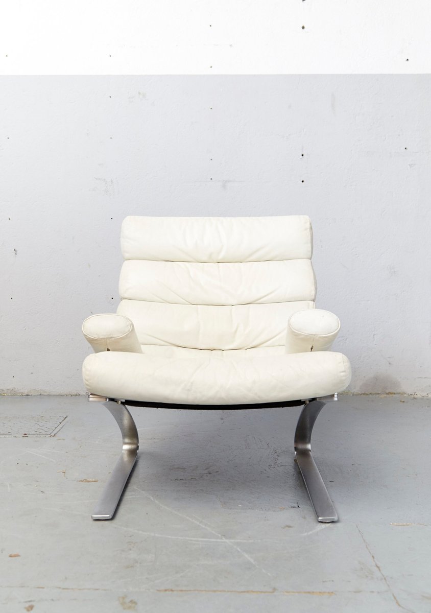 Sinus Sessel mit Fußhocker von Reinhold Adolf & Hans-Jürgen Schräpfer ...