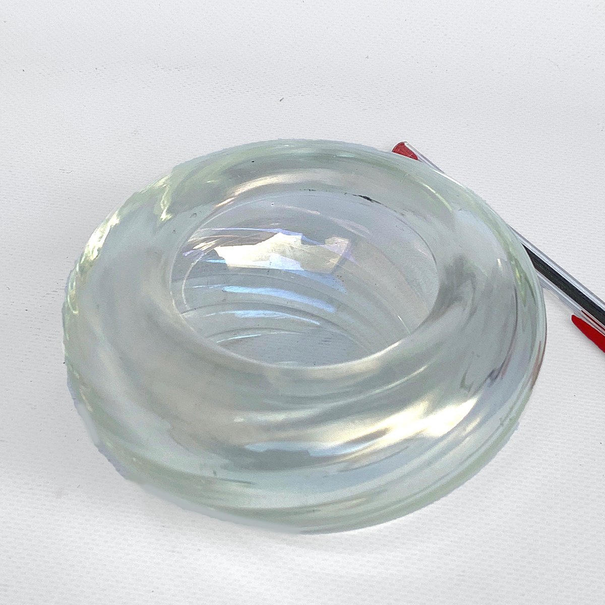 Iridescent Murano Opalino Glass Bowl by Archimede Seguso, 1960s for ...