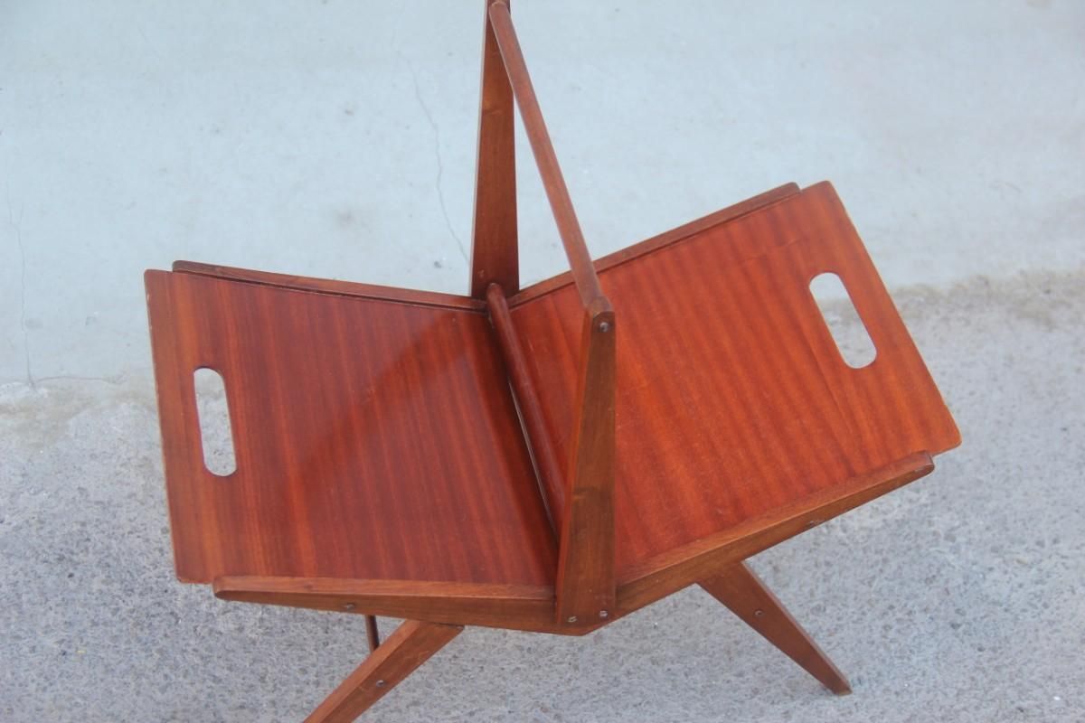Mahogany Magazine Rack, 1950s for sale at Pamono