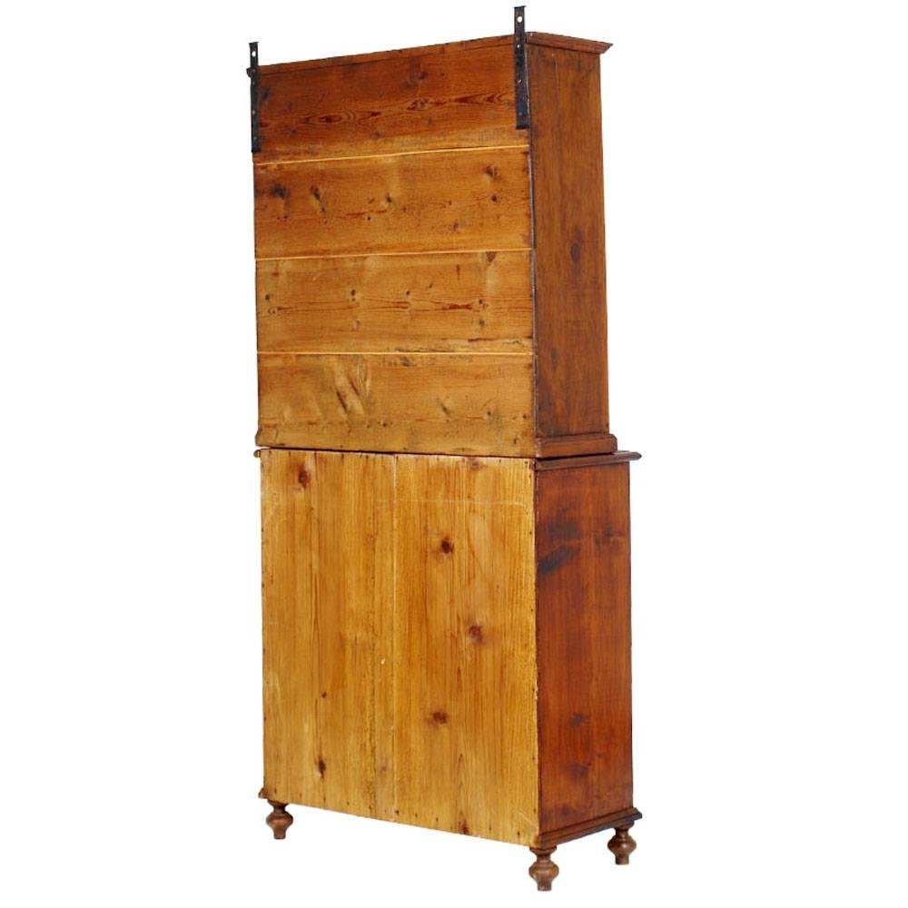 19th Century Pine Country Display Cabinet for sale at Pamono