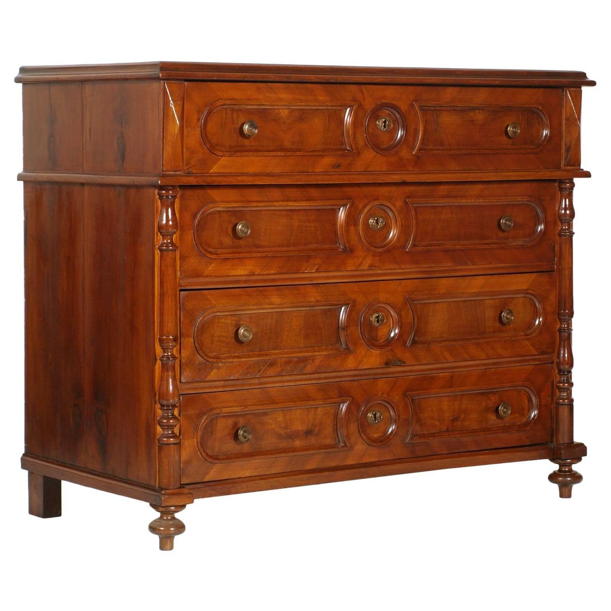 Antique Italian Walnut Dresser for sale at Pamono