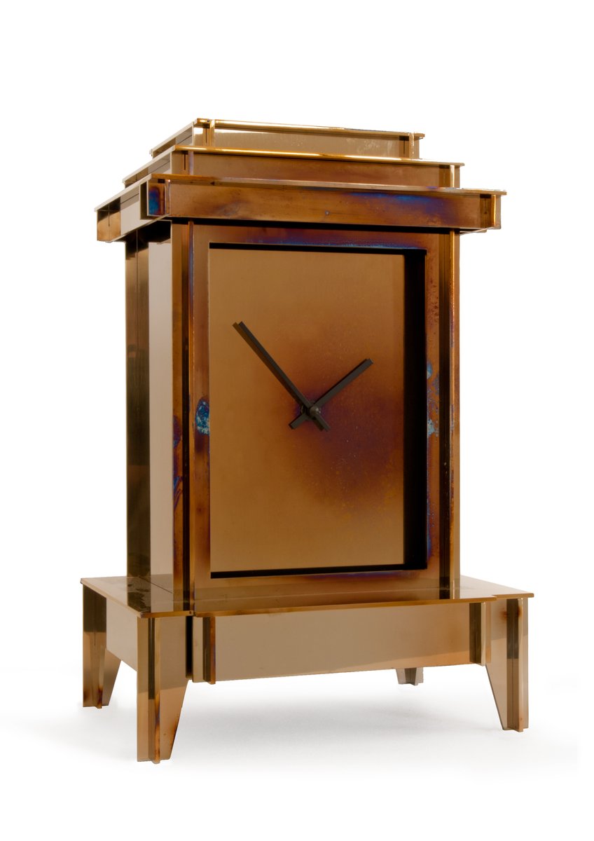 One More Time Clock In Heated Stainless Steel By Kiki Van Eijk And Joost Van Bleiswijk For Sale At