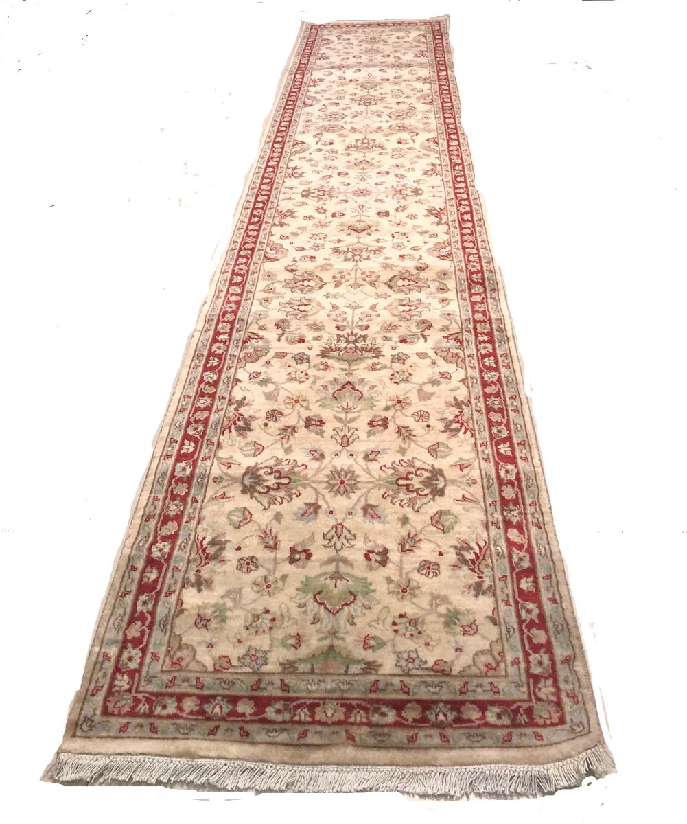 Vintage Middle Eastern Wool & Silk Runner for sale at Pamono