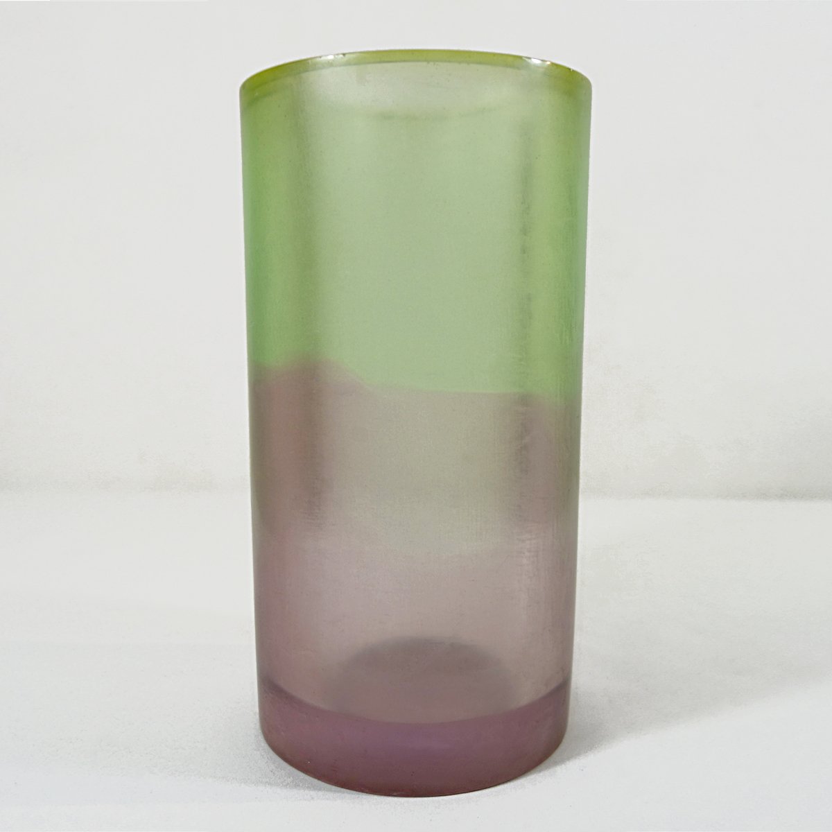 Grün-violette Vintage Vase aus Harz von Steve Zoller bei Pamono kaufen