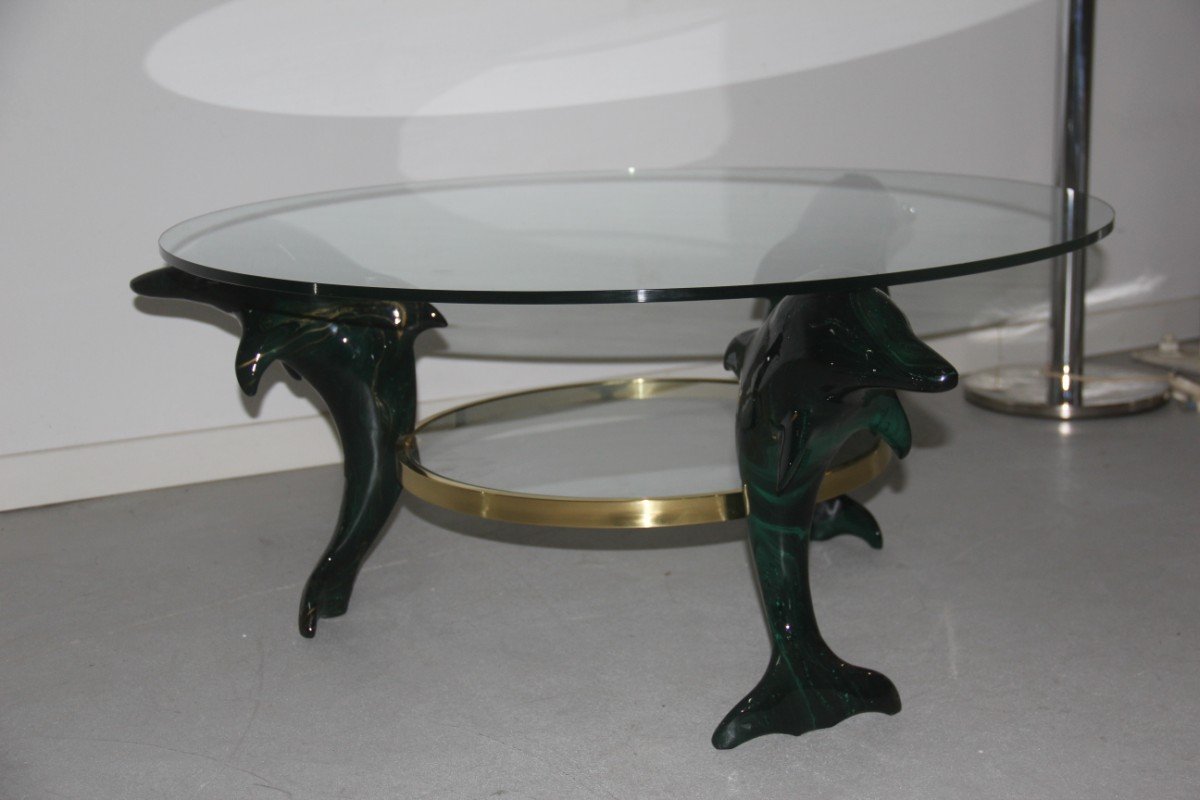 Table Basse Dauphins, Italie, 1970s en vente sur Pamono