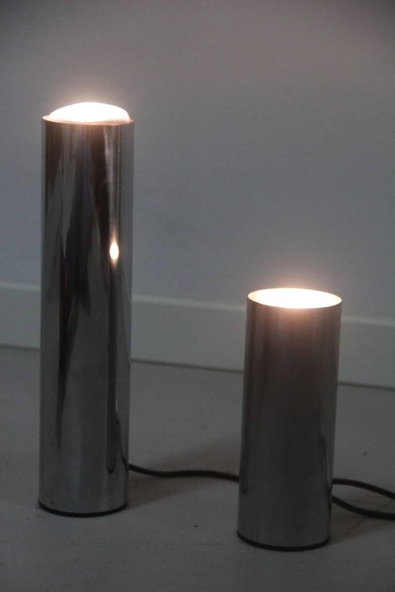 Vintage Chrome Tubular Table Lamps from Stilnovo, 1970s, Set of 2 for ...
