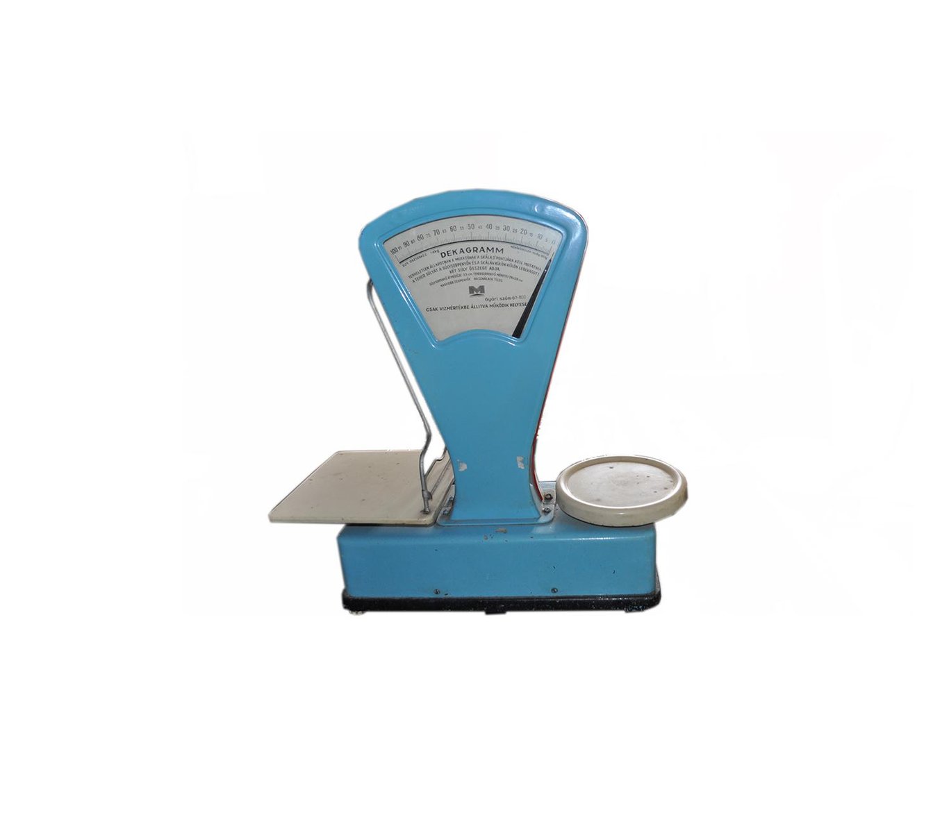 Vintage Dusty Blue Market Scale, 1960s for sale at Pamono