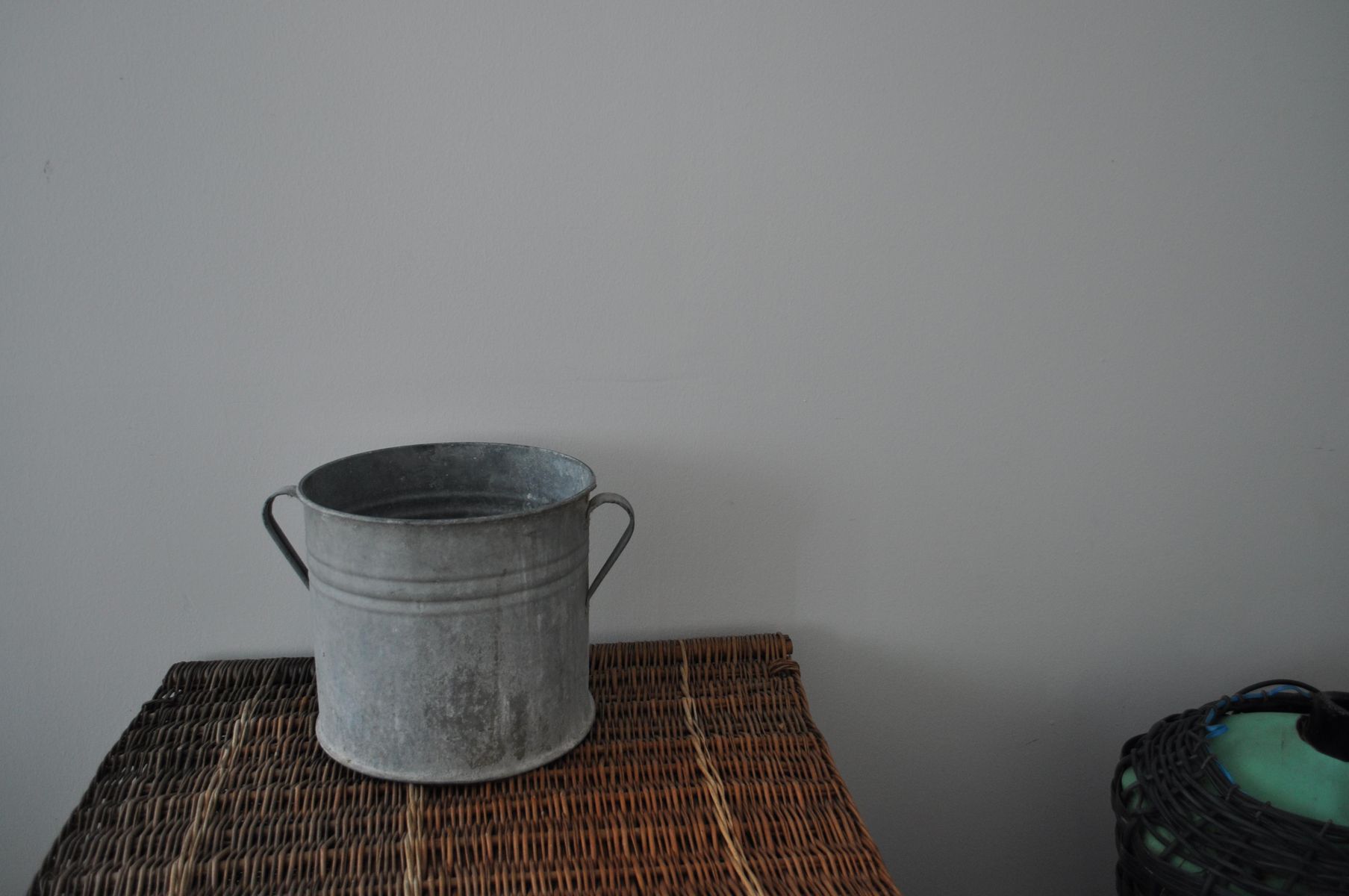 Vintage Galvanized Zinc Planter, 1950s for sale at Pamono