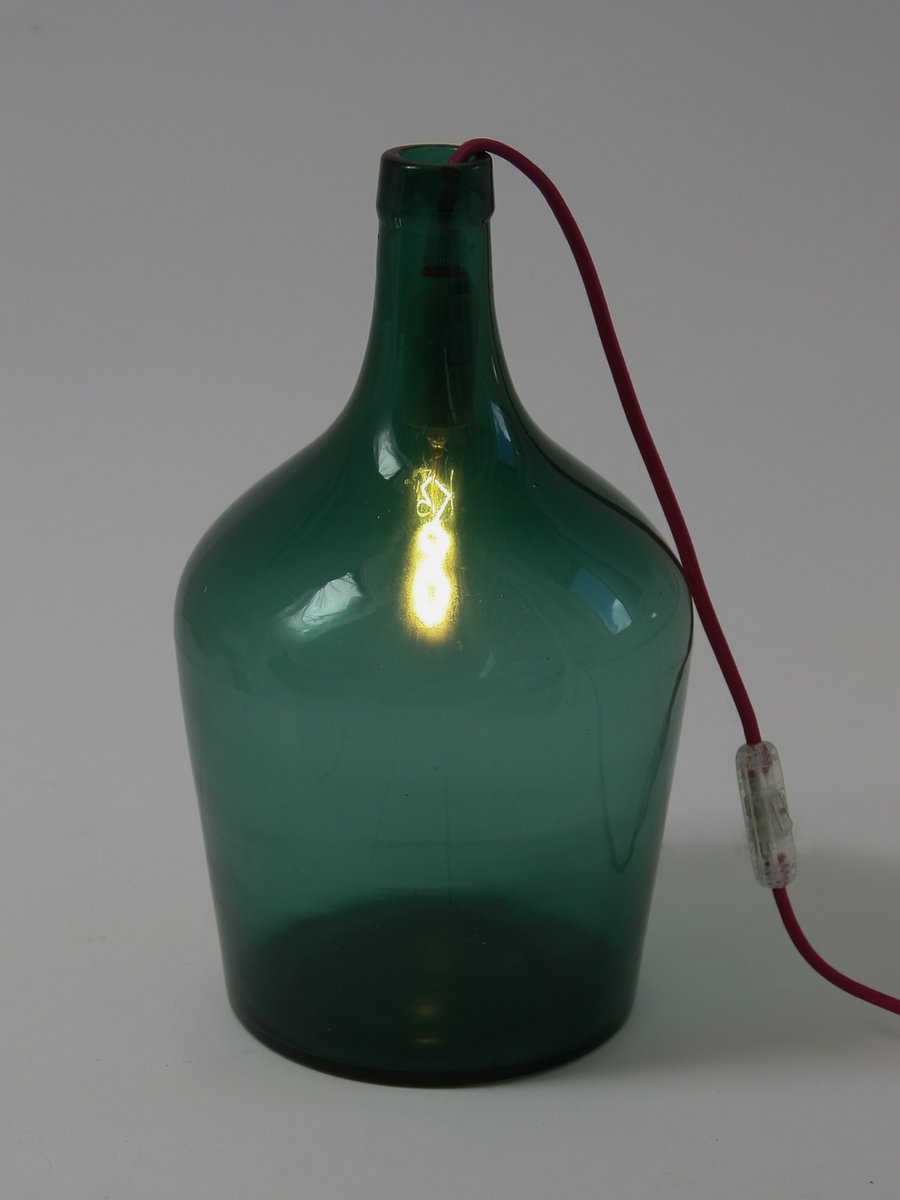 Vintage Demijohn Lamp Light, 1950s for sale at Pamono