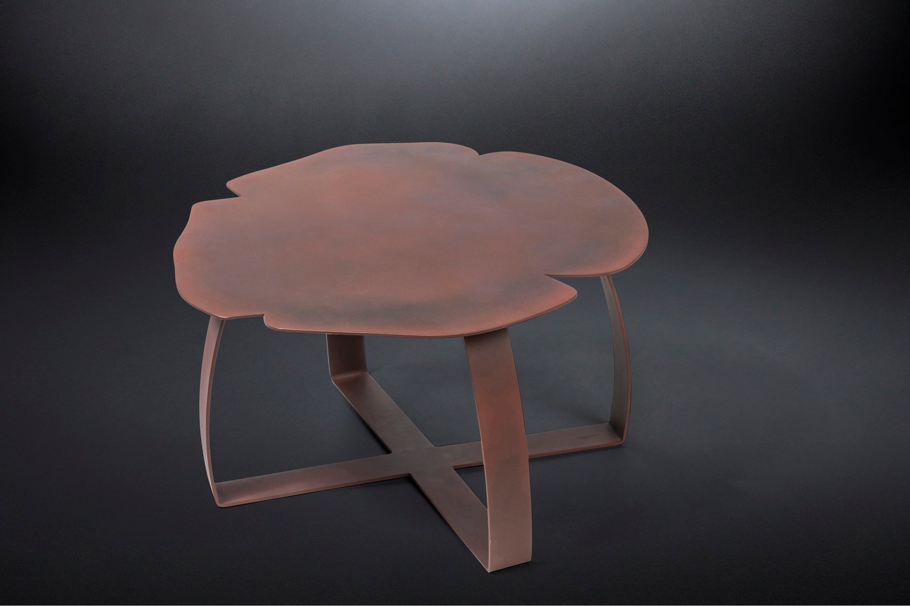 Rust-Colored Iron Andy Coffee Table from VGnewtrend for sale at Pamono