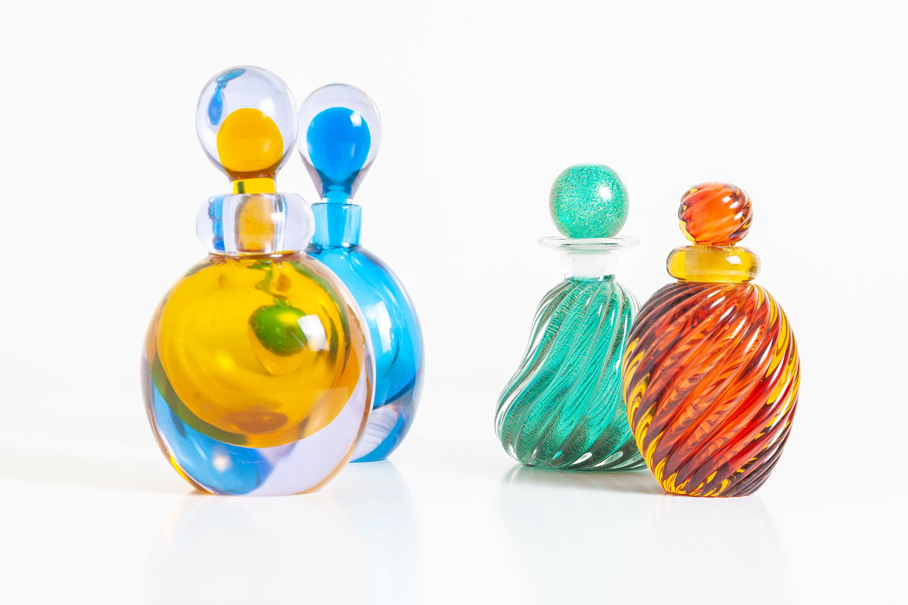 Boccetta da profumo in vetro di Murano di Flavio Poli, anni '50 in ...