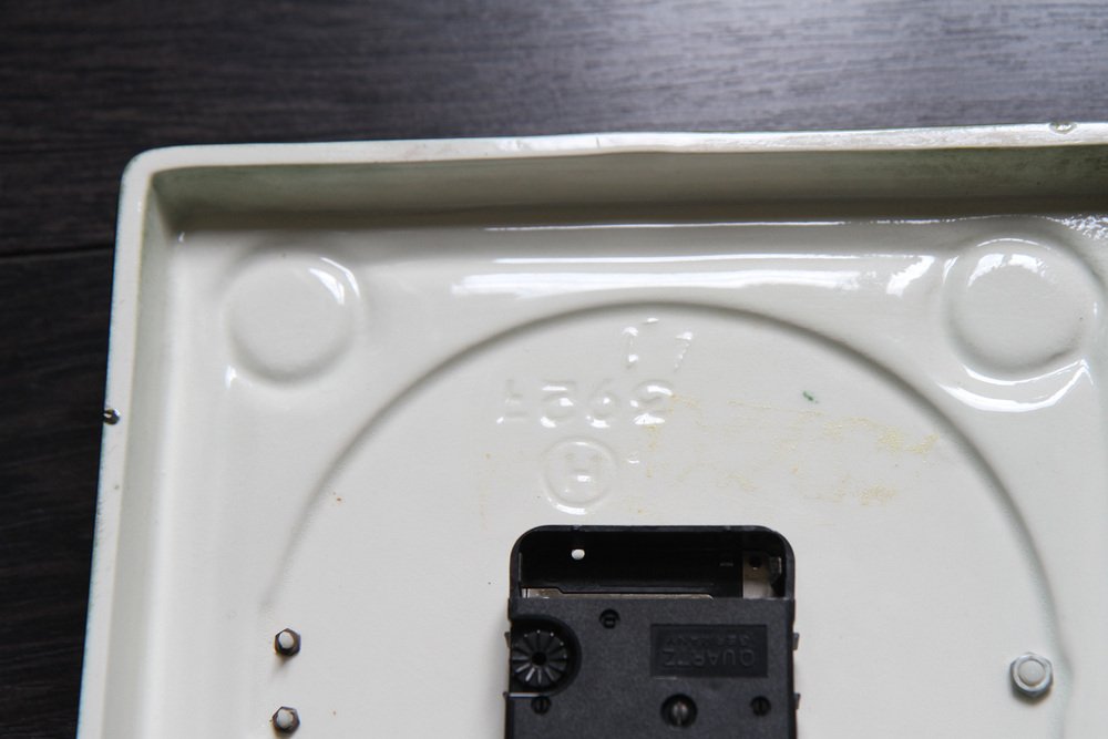 Ceramic Wall Clock from Alfa Haller, 1970s for sale at Pamono