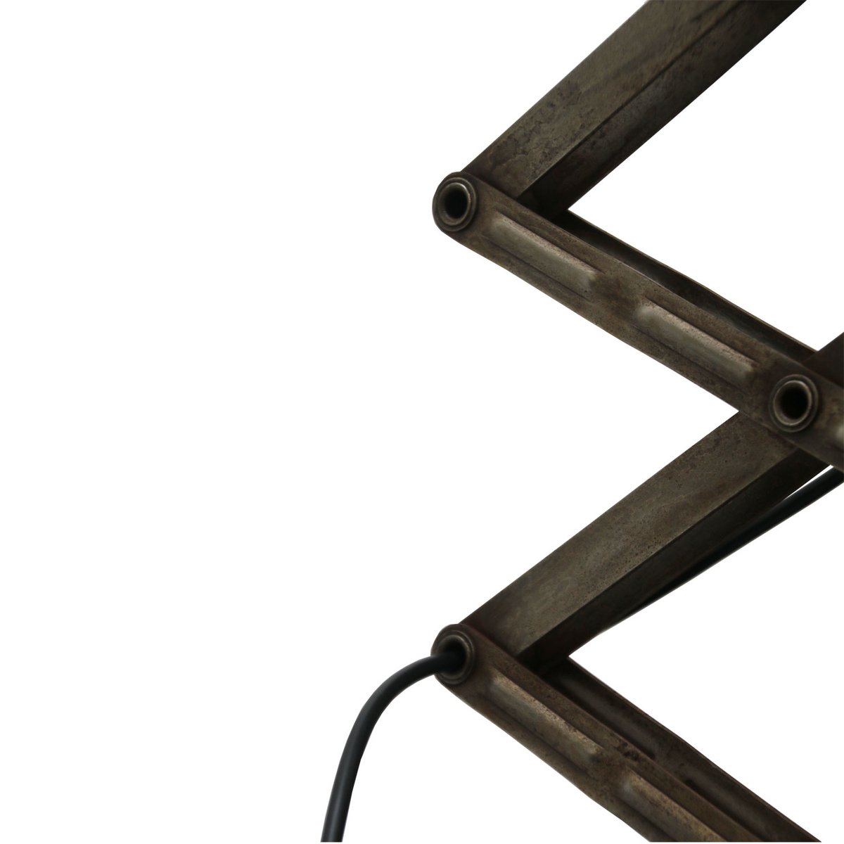 Vintage Industrial Scissor Light with Black Enamel, 1950s for sale at ...