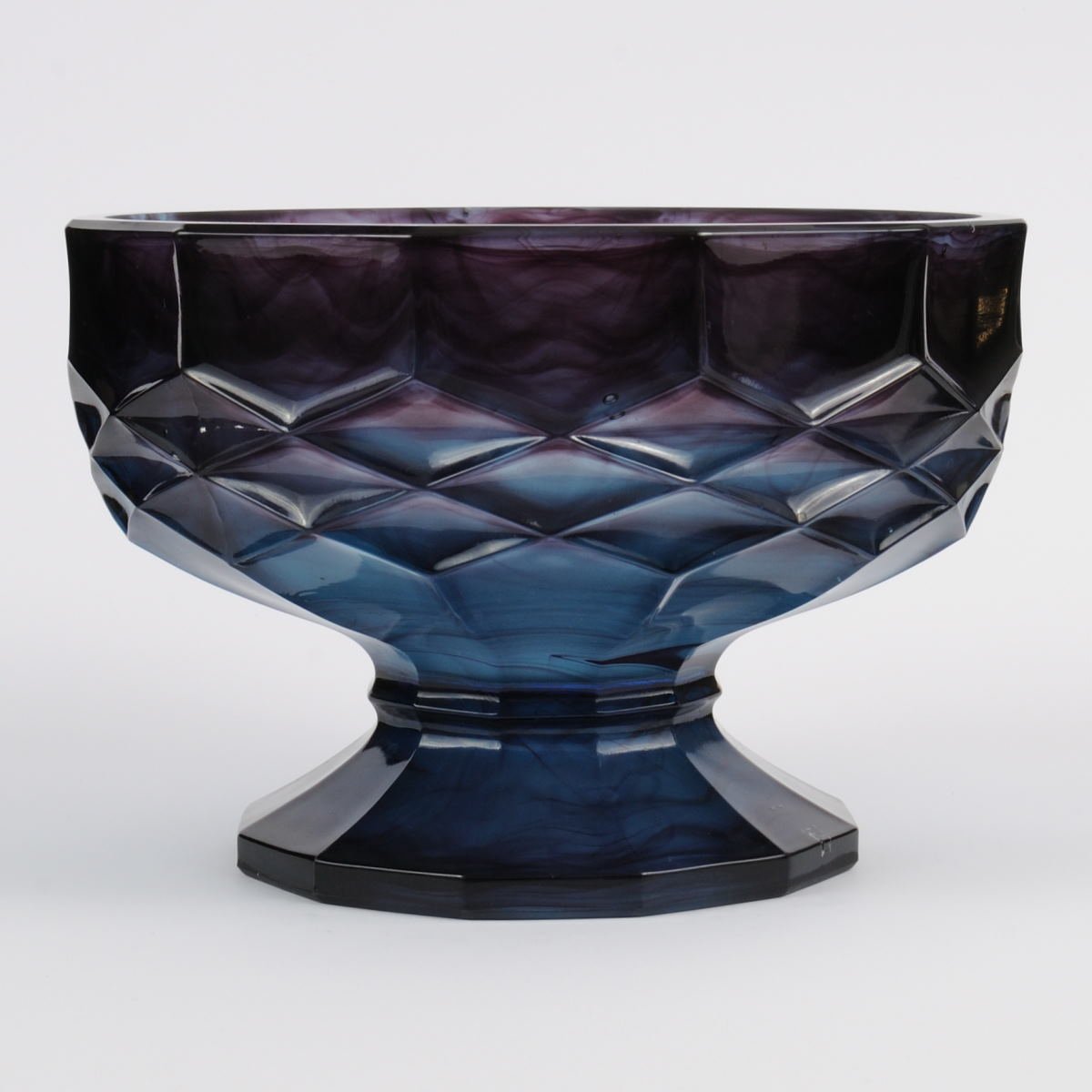 Blue Cloud Glass Model 697 Bowl from George Davidson, 1930s for sale at ...