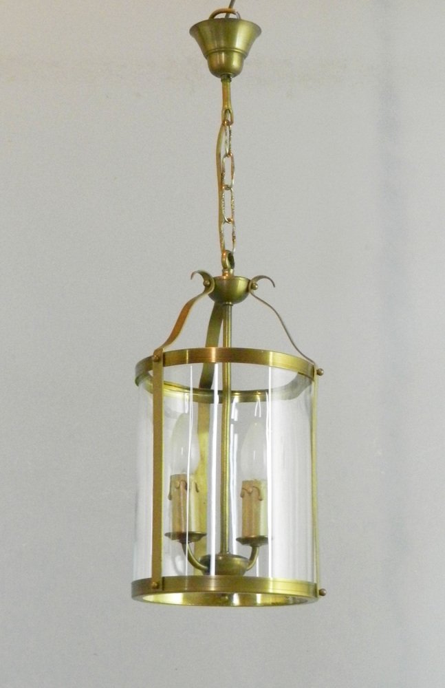 Vintage French Twin Light Hall Lantern, 1930s for sale at Pamono