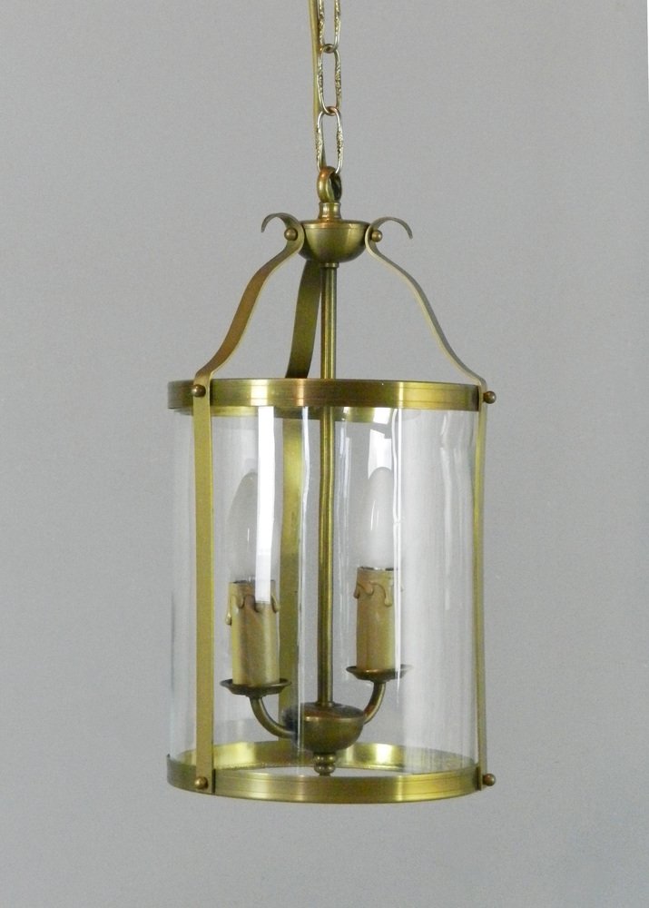 Vintage French Twin Light Hall Lantern, 1930s for sale at Pamono