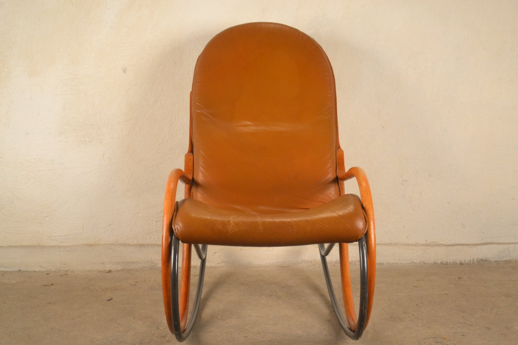 Swiss Rocking Chair by Paul Tuttle for Strässle, 1970s for sale at Pamono