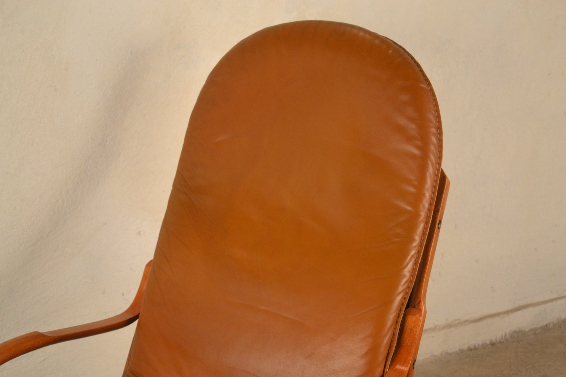 Swiss Rocking Chair by Paul Tuttle for Strässle, 1970s for sale at Pamono