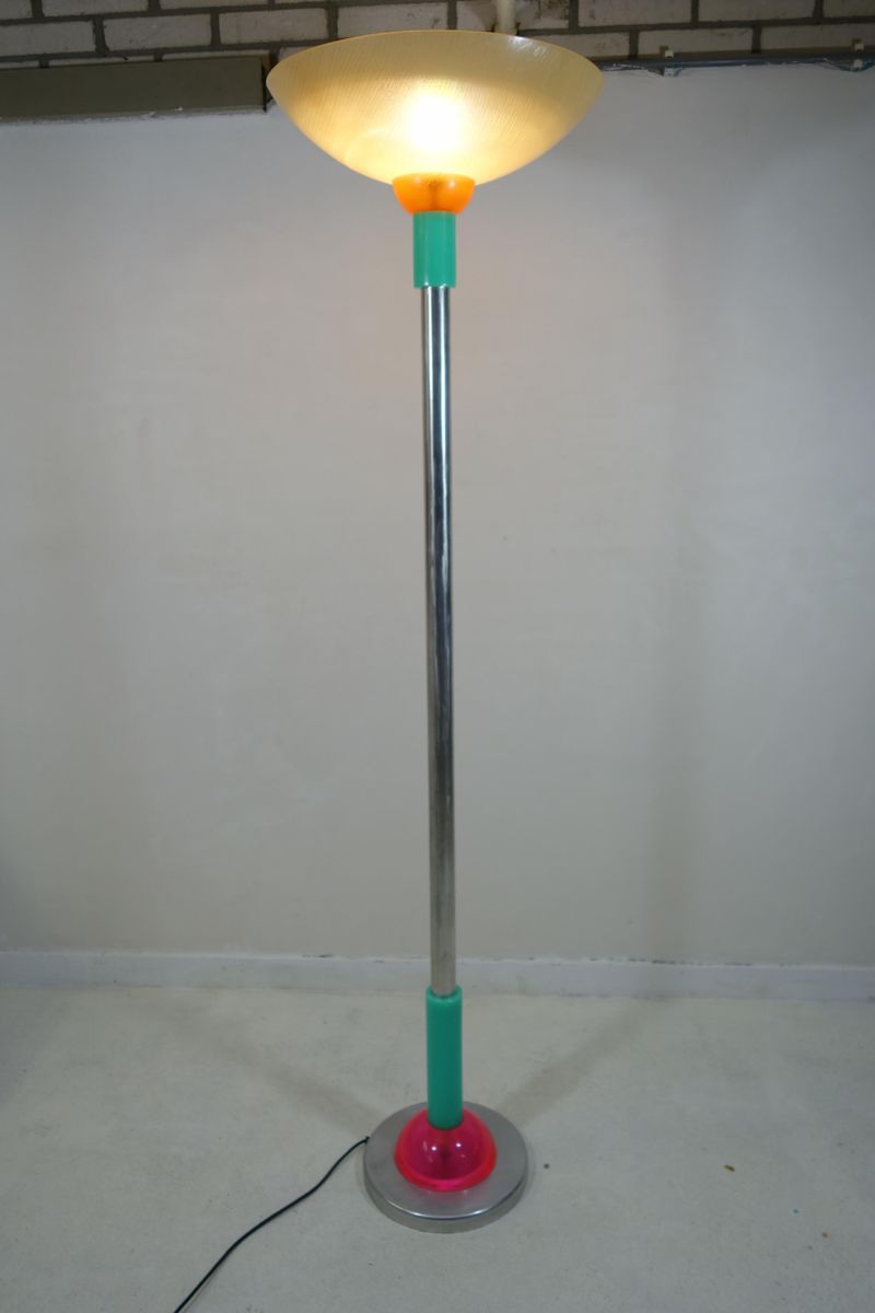 Resin, Chrome and Fiberglass Floor Lamp by Steve Zoller, 1990s for sale ...