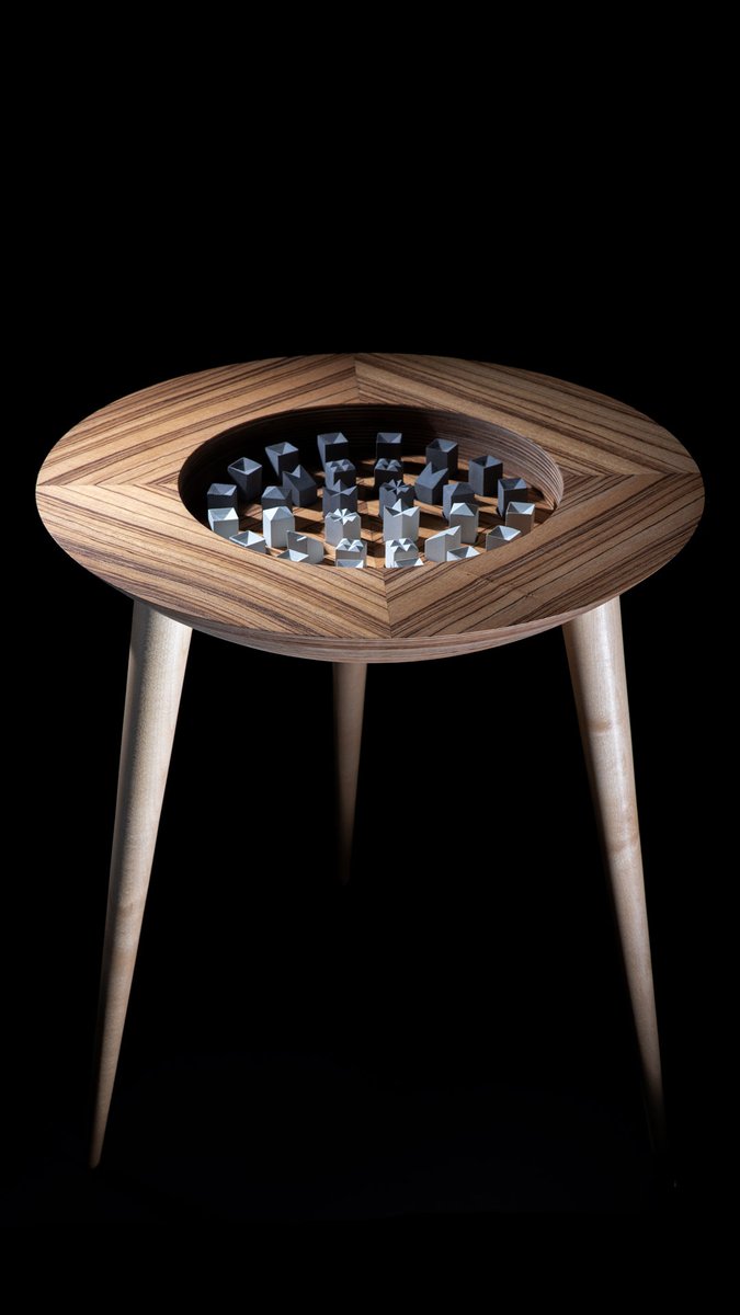 Trojan Chess Table from Futuro Studio, 2019, Set of 33 for sale at Pamono