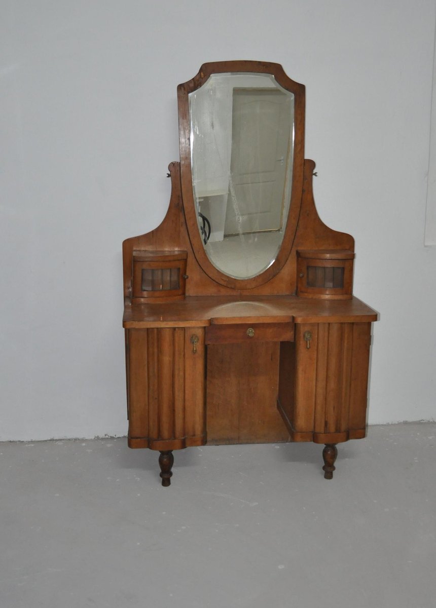 Mid-Century Wooden Dressing Table, 1940s for sale at Pamono