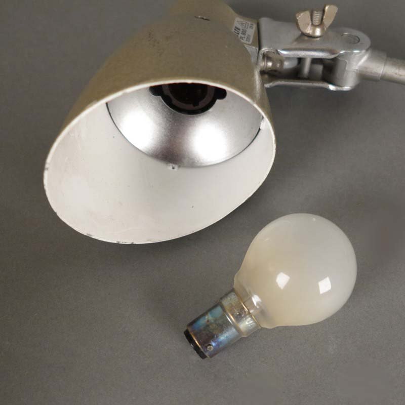 Industrial German Metal Table Lamp from Pfaff, 1950s for sale at Pamono