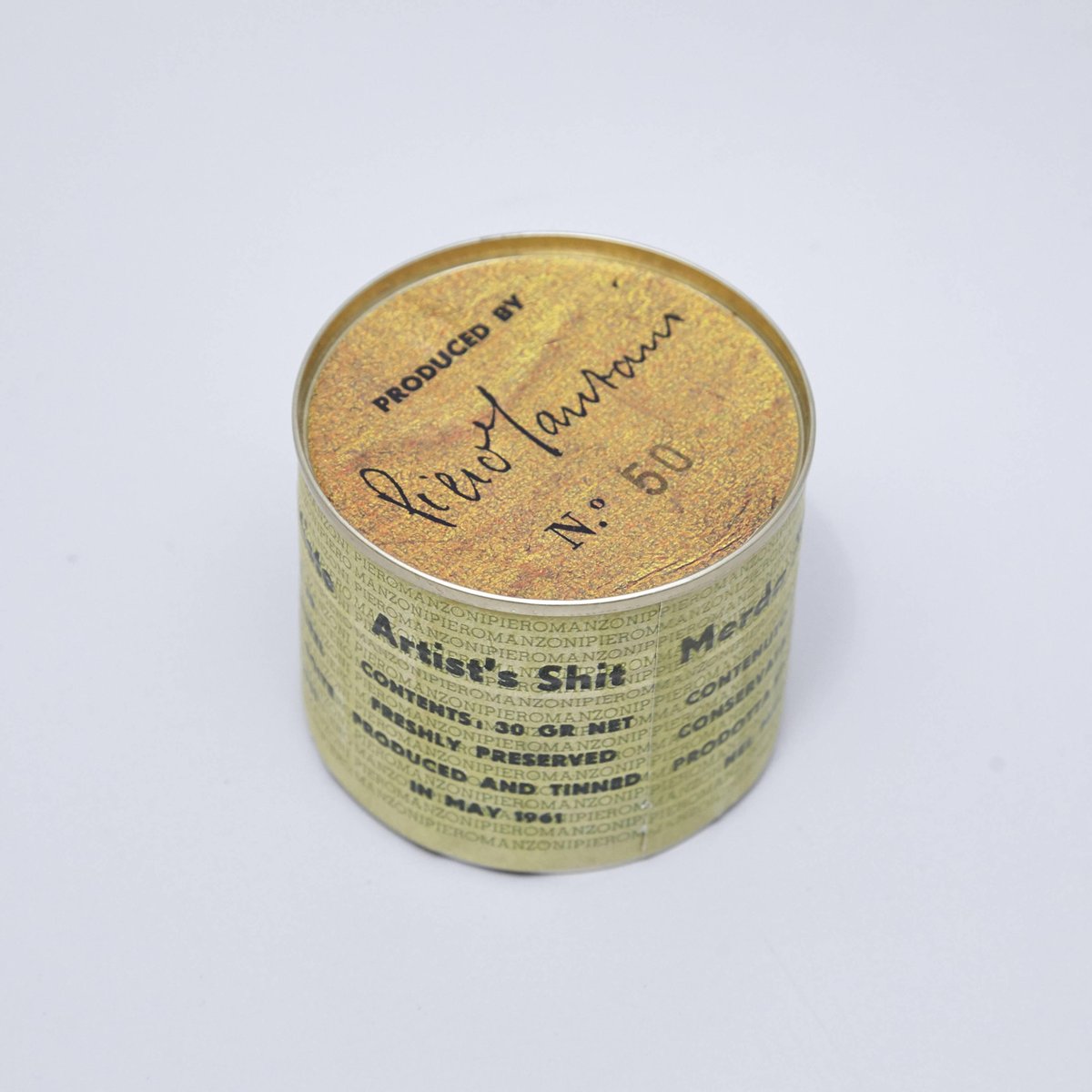 Set of Seven Cans of Artist's Shit by Piero Manzoni, Set of 7 for sale ...