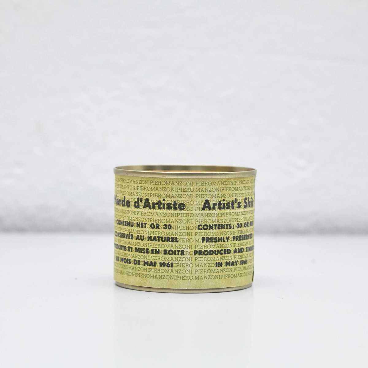 Set of Seven Cans of Artist's Shit by Piero Manzoni, Set of 7 for sale ...