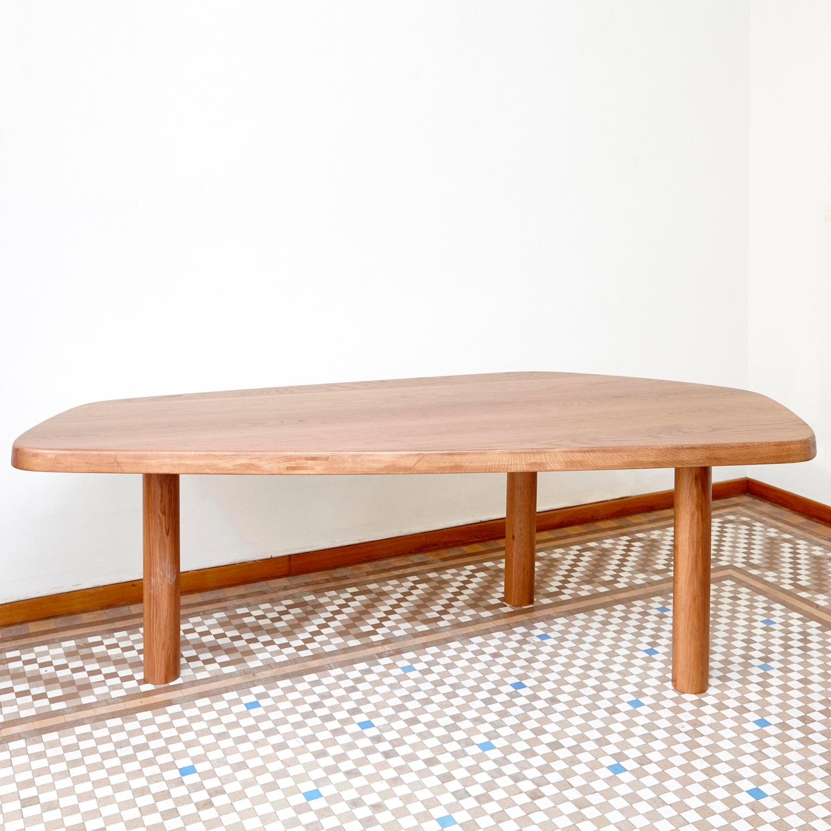 Large Oak Free-Form Dining Table by Dada Est. for sale at Pamono