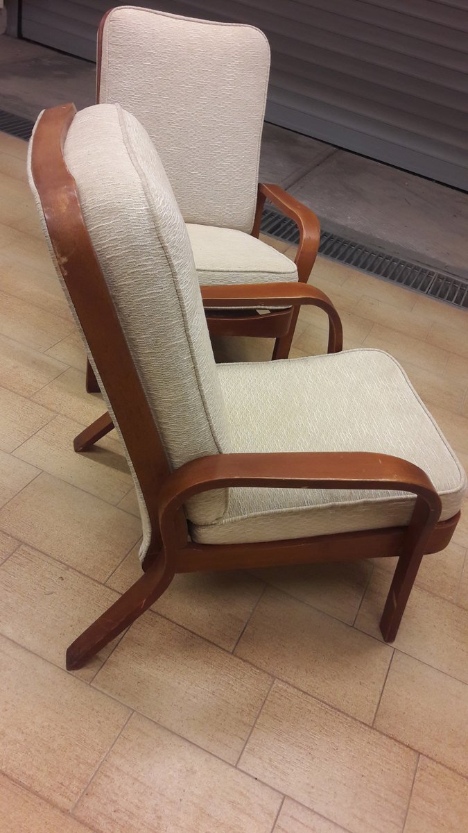 Fauteuils Tecta en Bois par Eric Lyons pour Packet Furniture, 1950s ...